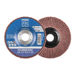 Pferd TOOLS POLINOX Vlies-Schleifdisc PNZ &Oslash; 125 mm Bohrung-&Oslash; 22,23 mm A180 f&uuml;r Feinschliff und Finish (44692267)