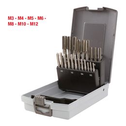 KS Tools HSS Handgewindebohrer-Satz M, Kunststoffkassette 21-teiligM3-M12 (336.0641)
