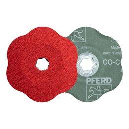 Pferd TOOLS COMBICLICK Keramikkorn Fiberscheibe &Oslash;125mm CO-COOL60 CONTOUR f&uuml;r Konturen (64112560)