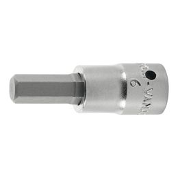 HOLEX 6-kant-Schraubendreher-Einsatz 1/4" kurz 6 mm (631720 6)
