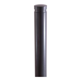 Schake Poller aus starkwandigem Aluminium 120mm herausnehmbar + Dreikantverschlu&szlig; ca. 750mm &Uuml;berflur + Ziernut, (40120FB)
