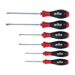 wiha Schraubendreher Set SoftFinish&reg; Phillips, Pozidriv 6-tlg. (26146)