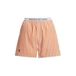 Polo Ralph Lauren Pyjamashorts ' Boxer ' Damen Gr&ouml;&szlig;e L orange / wei&szlig; Winterkleid