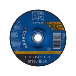 Pferd TOOLS Schruppscheibe E 180x8,3x22,23 mm Universallinie PSF STEELOX f&uuml;r Stahl/Edelstahl (62017831)
