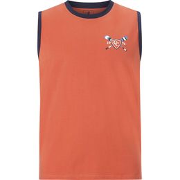 CHARLES COLBY Tanktop 'Earl Shayn' Herren Gr&ouml;&szlig;e 5XL violettblau / orange