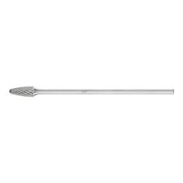 Pferd TOOLS Hartmetall Fr&auml;sstift Rundbogen RBF &Oslash; 06x13mm Schaft-&Oslash; 3x75mm Z3P universal mittel kreuzverzahnt (21230087)
