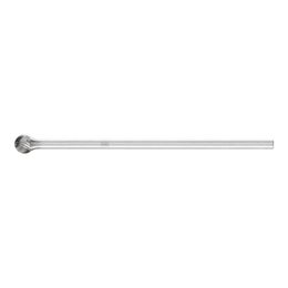 Pferd TOOLS Hartmetall Fr&auml;sstift Kugel KUD &Oslash; 06x05 mm Schaft-&Oslash; 3x75 mm Z5 universal fein (21213057)