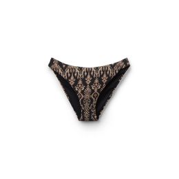 CALZEDONIA Bikinihose 'Golden Ethnic Damen Gr&ouml;&szlig;e S hellbraun / schwarz