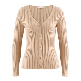 Tamaris Strickjacke Damen Gr&ouml;&szlig;e S beige