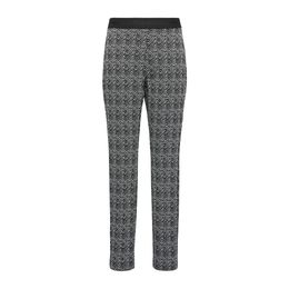 comma, COMMA Leggings Damen Gr&ouml;&szlig;e L schwarz / wei&szlig;