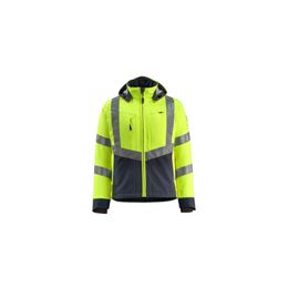 Mascot Blackpool Soft Shell Jacke Gr&ouml;&szlig;e XL, hi-vis gelb/schwarzblau (15502-246-17010-XL)