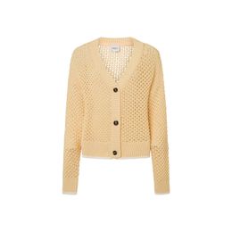 Pepe Jeans Strickjacke 'Isabella' Damen Gr&ouml;&szlig;e L gelb / wei&szlig;