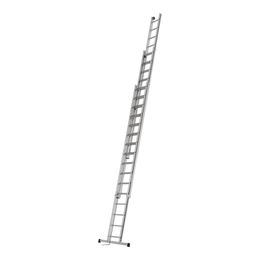 Hymer Seilzugleiter | dreiteilig | 3x16 Sprossen | mit Seilzugverstellung und Wandlaufrollen, 7006148)