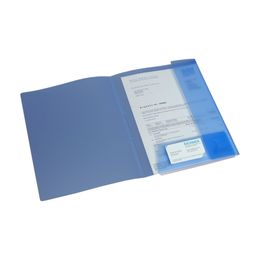 EICHNER PP-Mappe A4 mit Klappen, blau-transparen (9038-00075)