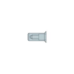 Gesipa CAP-Blindnietmuttern Alu Senkkopf M 6 x 9 x 25 (1464104)