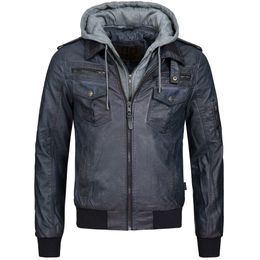 INDICODE Jeans Jacke 'Aaron' Herren Gr&ouml;&szlig;e L dunkelblau