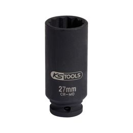 KS Tools 1/2" Spezial-Gelenkwellen-Kraft-Stecknuss, 27mm (150.1703)