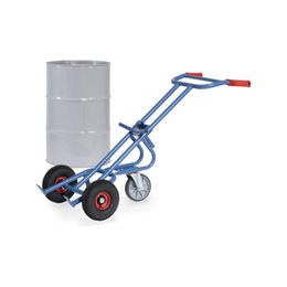 Fetra Fasskarre 206 L -mit St&uuml;tzrad- - Luft-Bereifung Tragkraft 300kg (1072)