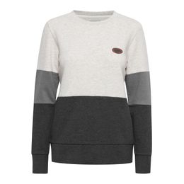 oxmo Sweatshirt 'Trine' Damen Gr&ouml;&szlig;e XS grau / hellgrau / dunkelgrau / graumeliert