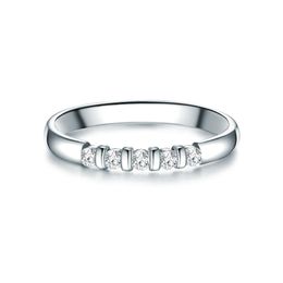 Trilani Ring Damen Gr&ouml;&szlig;e 58 silber / transparent