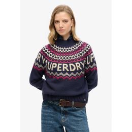 Superdry & Co Pullover Damen Gr&ouml;&szlig;e S marine / lila / pink / ros&eacute;