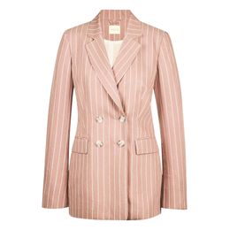 Madeleine Mode Madeleine Streifenblazer Damen Gr&ouml;&szlig;e 34 rosa / wollwei&szlig;