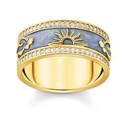 Thomas Sabo Ring Damen Gr&ouml;&szlig;e 56 blau / gold