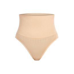 Smilodox High Waist String Nysa Seamless Damen Gr&ouml;&szlig;e XL beige