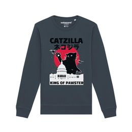 Watapparel Sweatshirt ' Catzilla ' Herren Gr&ouml;&szlig;e XXXL anthrazit / mischfarben