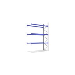 Bito Palettenregal-Set P2 Anbaufeld mit 3 Ebenen H4000xT1100xL2790 mm 800 kg, unmontiert enzianblau (42782)