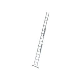 MUNK Aluminium-Schiebeleiter 3-teilig nivello&reg;-Traverse 3 x 8 Sprossen (020608)