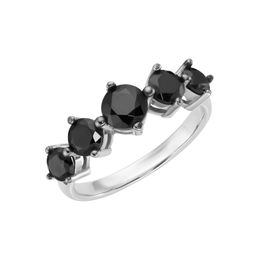 Giorgio Martello Milano Ring Damen Gr&ouml;&szlig;e 52 schwarz / silber