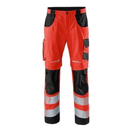 K&Uuml;BLER WORKWEAR K&uuml;bler PSA Reflectiq Hose 2207 warnrot/schwarz 29 ; K&uuml;bler Workwear (22078341-5499-29)