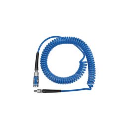 Riegler Spiralschlauch-Druckknopf-Sicherheitskuppl.-Set, PU, &Atilde;&cedil; 12x8, 3 m (SP12300PUDSK)