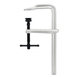 HOLEX Schwere Ganzstahl-Schraubzwinge mit Sonderdruckkappe Spannweite 250 mm (861120 250)