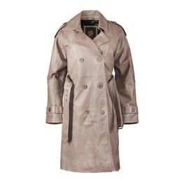 Apple of Eden Ledermantel AOE-145 Damen Gr&ouml;&szlig;e S/M taupe