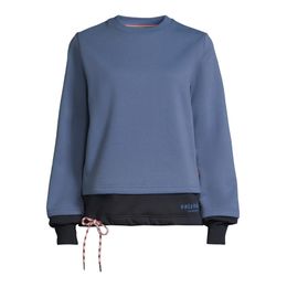 Salzhaut Sweatshirt 'SAGESP&Ouml;NE' Damen Gr&ouml;&szlig;e M taubenblau / schwarz