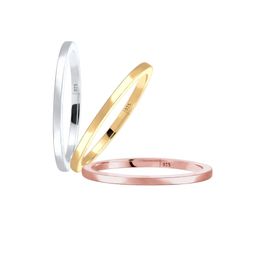 Elli Ring Damen Gr&ouml;&szlig;e 52 gold / rosegold / silber