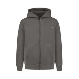 Smilodox Cedrik Basic Zipper Hoodie Herren Gr&ouml;&szlig;e M graphit