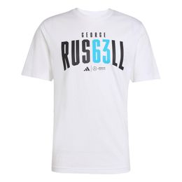 adidas Performance Funktionsshirt 'Mercedes - AMG Petronas Formula One Team George Russell' Herren Gr&ouml;&szlig;e 4XL aqua / schwarz / wei&szlig;