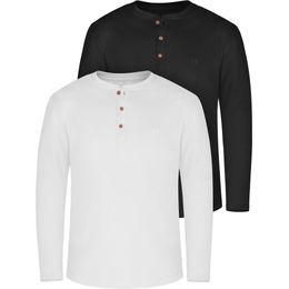 Normani Shirt 'Neuville' Herren Gr&ouml;&szlig;e 4XL schwarz / wei&szlig;
