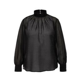 Ulla Popken Bluse Damen Gr&ouml;&szlig;e XXXL/4XL schwarz / transparent