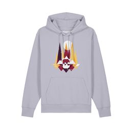 Watapparel Sweatshirt ' Von B&auml;ren und Bergen ' Herren Gr&ouml;&szlig;e L flieder / mischfarben