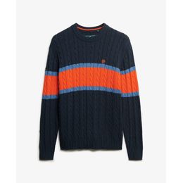 Superdry & Co Pullover Herren Gr&ouml;&szlig;e XXXL blau / marine / orange