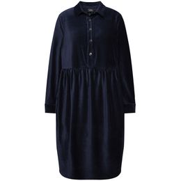 Ulla Popken Blusenkleid Damen Gr&ouml;&szlig;e 46/48 marine Winterkleid