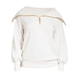 Magadi Sportsweatshirt 'Nora' Damen Gr&ouml;&szlig;e XS offwhite