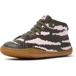 Camper Sneaker 'Peu Cami' M&auml;dchen Gr&ouml;&szlig;e 34 dunkelgr&uuml;n / hellpink