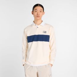New Balance Shirt 'Rugby' Herren Gr&ouml;&szlig;e S creme / navy