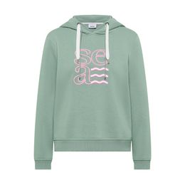 Cecil Sweatshirt Damen Gr&ouml;&szlig;e L hellgr&uuml;n / rosa