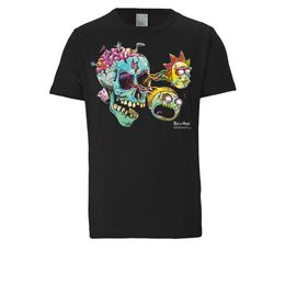 logoshirt T-Shirt 'Rick & Morty - Skull' Damen Gr&ouml;&szlig;e XXXL schwarz